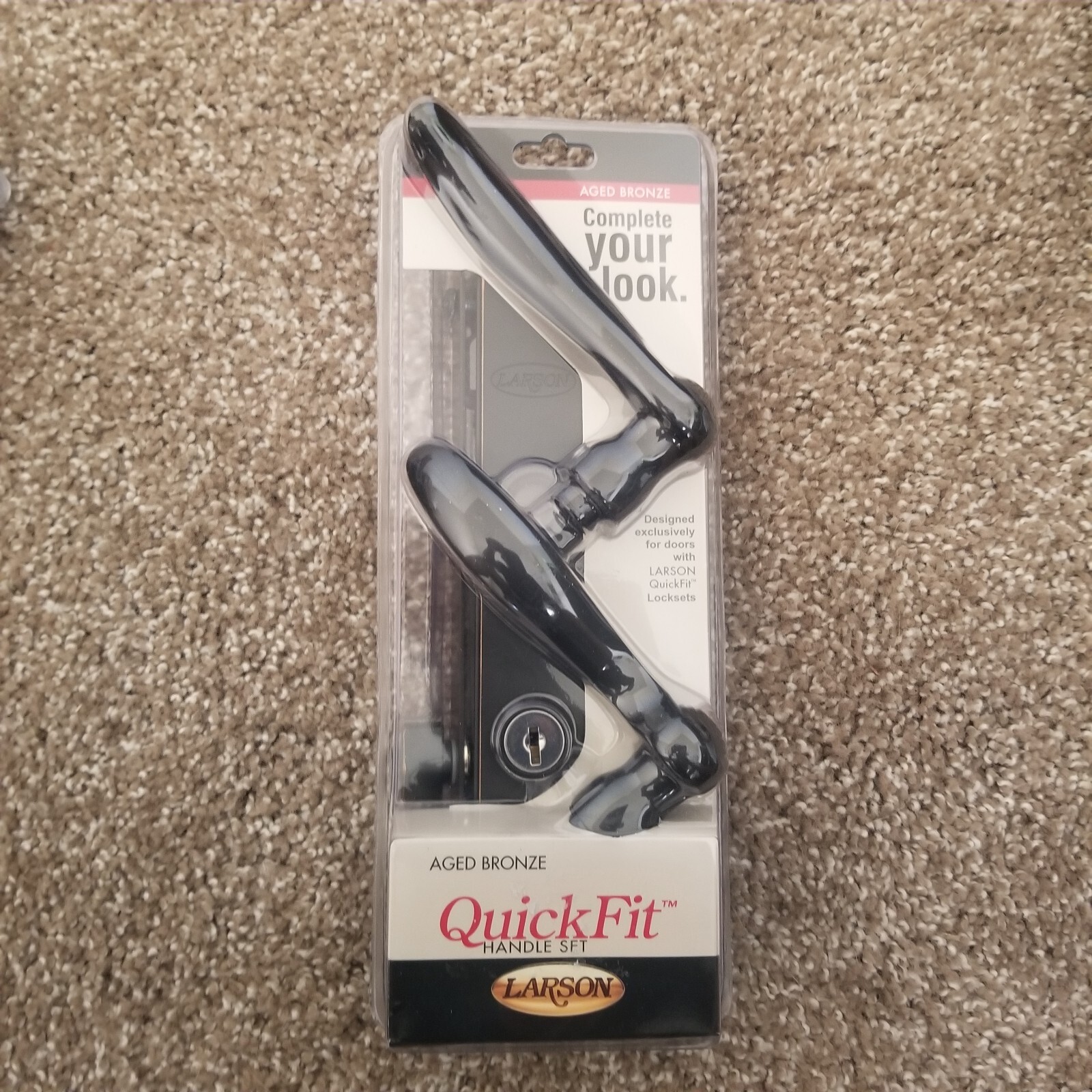 Larson 20297857 Door Handle Set - Aged Bronze for sale online | eBay