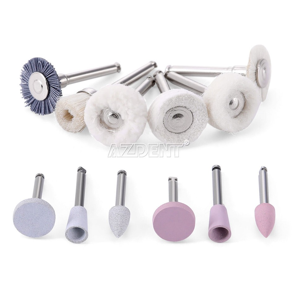 Dental Lab Polishing HP Kits Diamond Burs Brush For Composite Ceramics ...