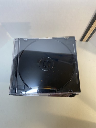 Clear Cover Black Base Plastic CD Cases 29 Pack | eBay
