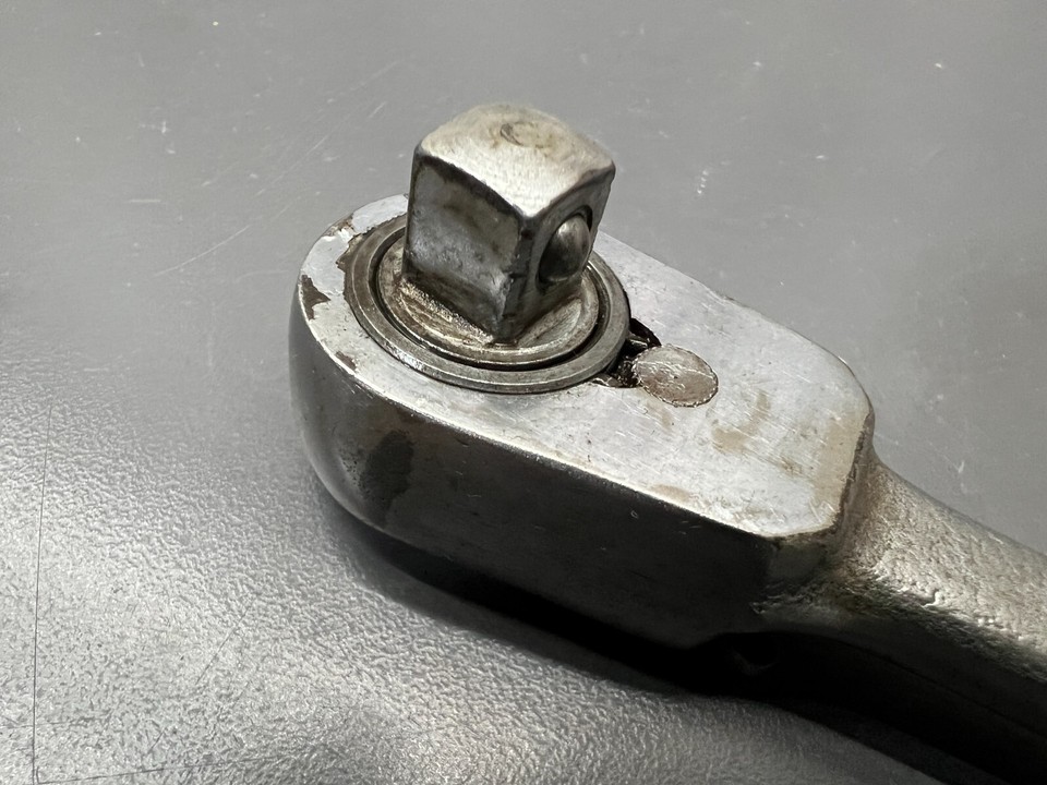 (g) RARE VINTAGE NEW BRITAIN NB43 3/8" DRIVE PEAR HEAD RATCHET WORKS ...