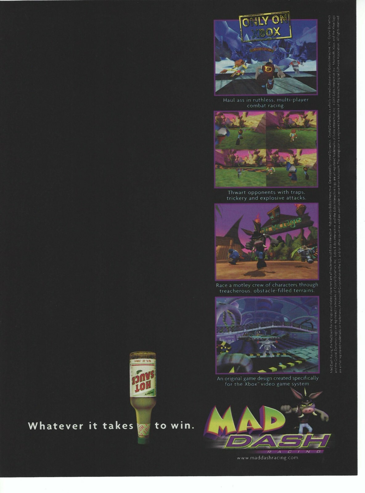 Mad Dash Racing Print Ad/Poster Art XBOX | eBay