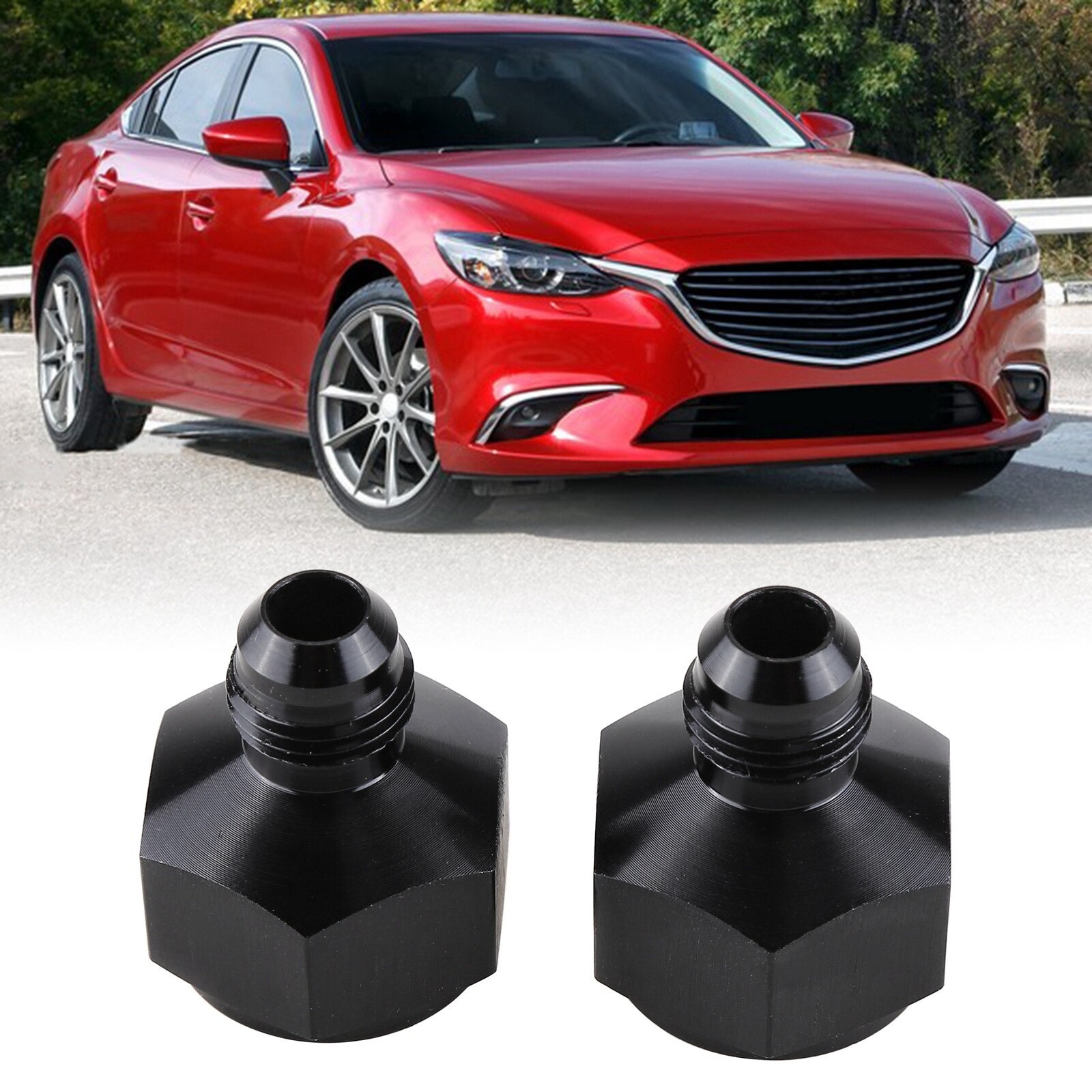 2PC Set 10AN Female to 6AN Male Flare Reducer Fitting Fuel Cell ...