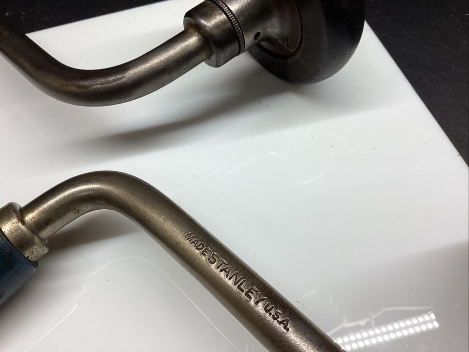 Lot Of 3 Vintage Hand Drills Stanley, Fulton, Millers Falls Reversible ...