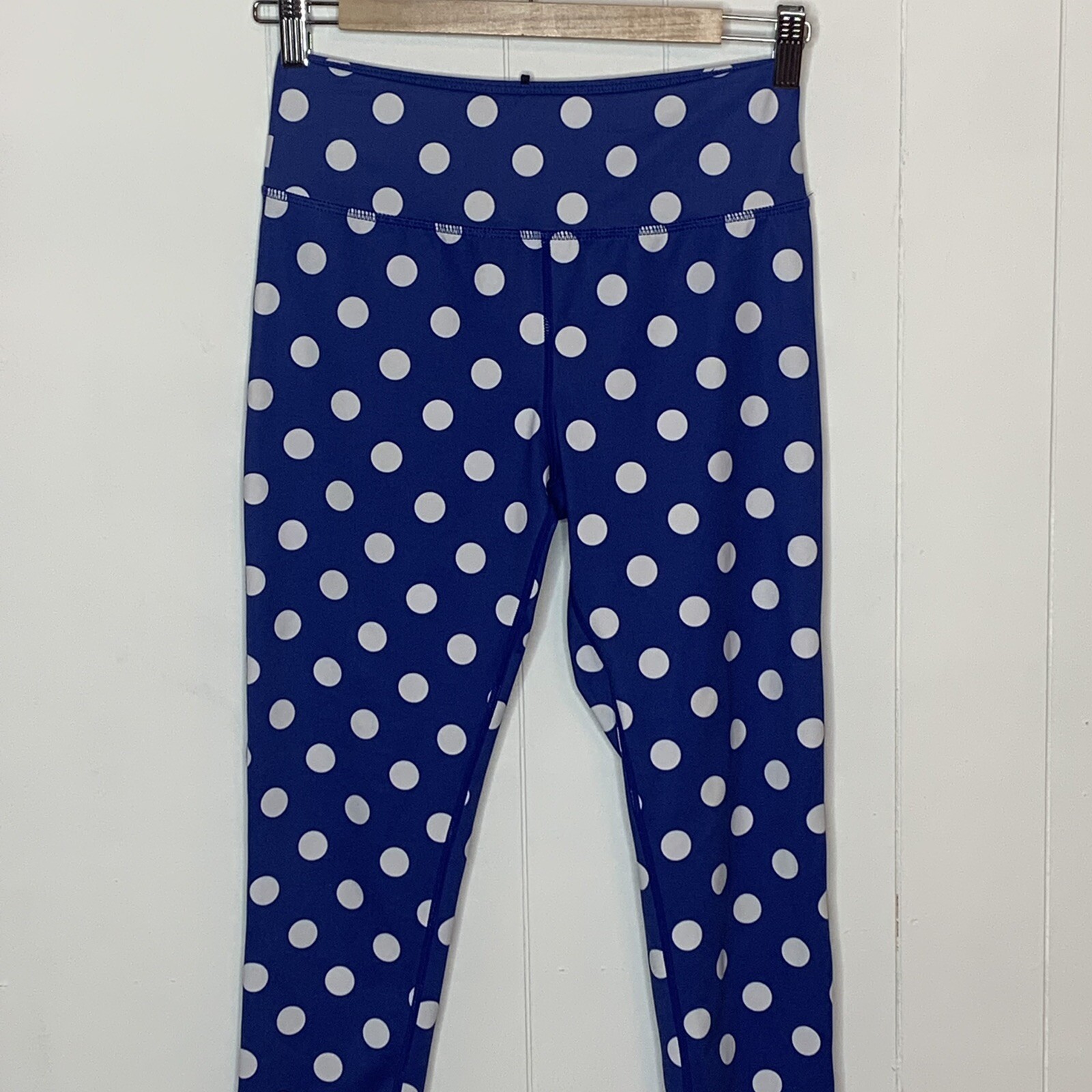 Gorman X Pantone High Waist Blue Polka Dot Ankle Legg… - Gem