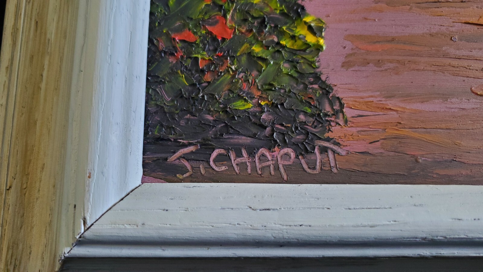 JERRY CHAPUT FL. HIGHWAYMEN STYLE PAINTING SIGNED OIL ON MASONITE ...