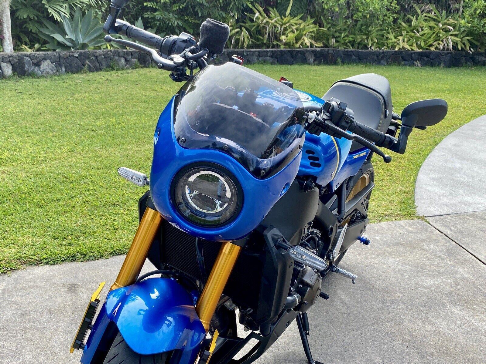 Ermax Cafe Racer Nose Screen Fairing Legend Blue Yamaha XSR 900 2022 ...