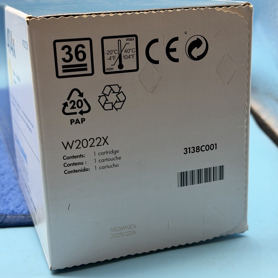 HP 414X (W2022X) High Yield Yellow Toner Cartridge | eBay