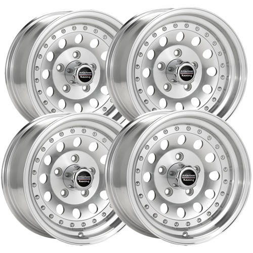 (Set-4) American Racing AR62 Outlaw II 15x10 5x5.5" -38mm Machined ...