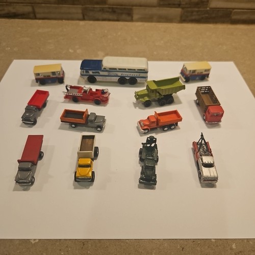 Lot of 13 Bachmann N Scale Vehicles Bus, Mail Cars, Trucks For Train ...