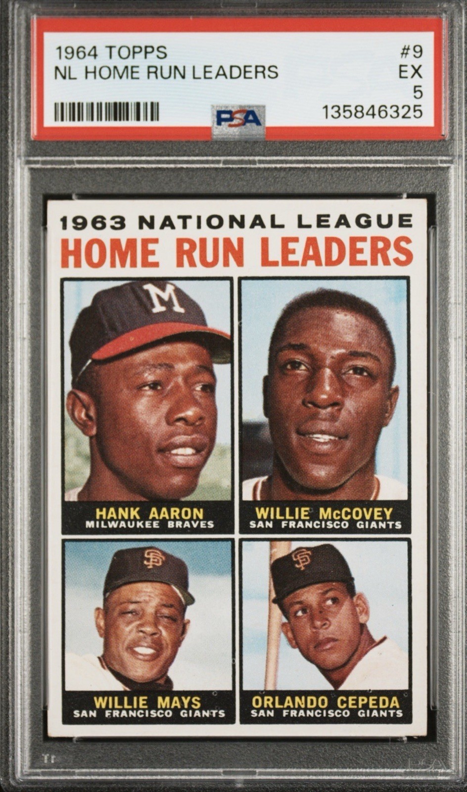 1964 Topps NL Home Run Leaders #9 PSA 5 (Centered Beauty🎯!) | eBay