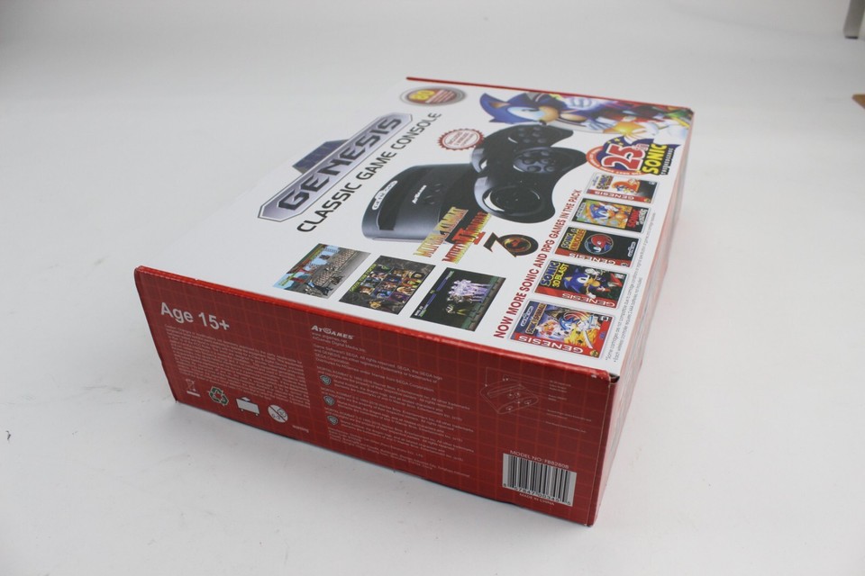 AtGames Sega Genesis Classic Mini Game Console w/ 80 Built-In Games ...