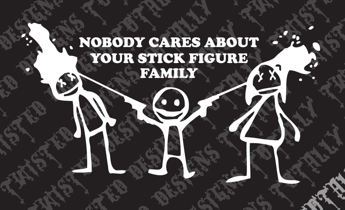 Nobody Cares Stick Family Decals M1 Abrams Tank Nobody Cares About