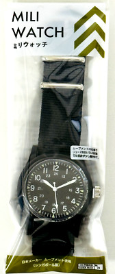 Daiso Japan Military Style Watch Black Japanese Movement From Japan new ...