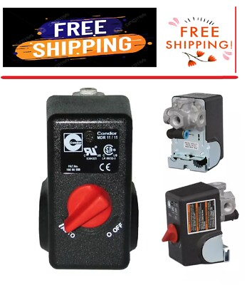 Condor MDR 11/11 034-0184RP Pressure Switch, 125-155 PSI 22 Amp 4 Port ...