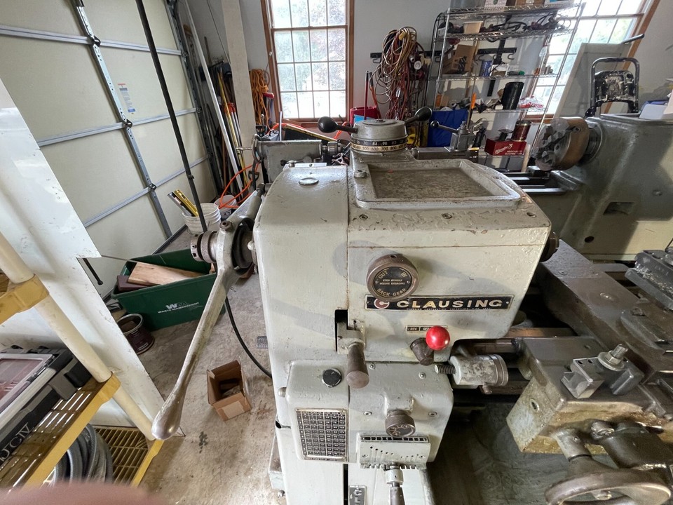 CLAUSING LATHE Model 5914 VARI SP 13 x36" 3PH on Household Elec W ...