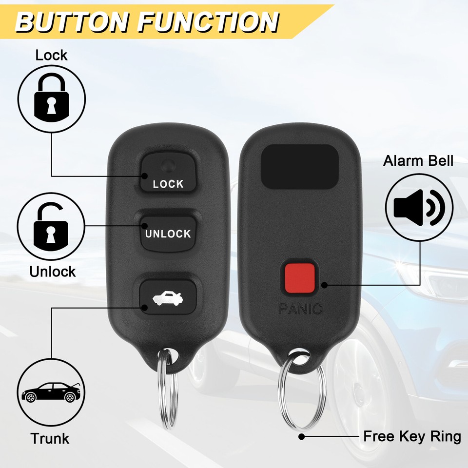 For 2003 2004 2005 2006 2007 2008 Toyota Matrix Car Remote Keyless ...