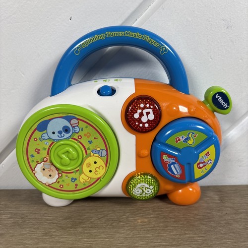 VTech Spinning Tunes Music Player Lights Sounds Kids Learning Radio Toy ...