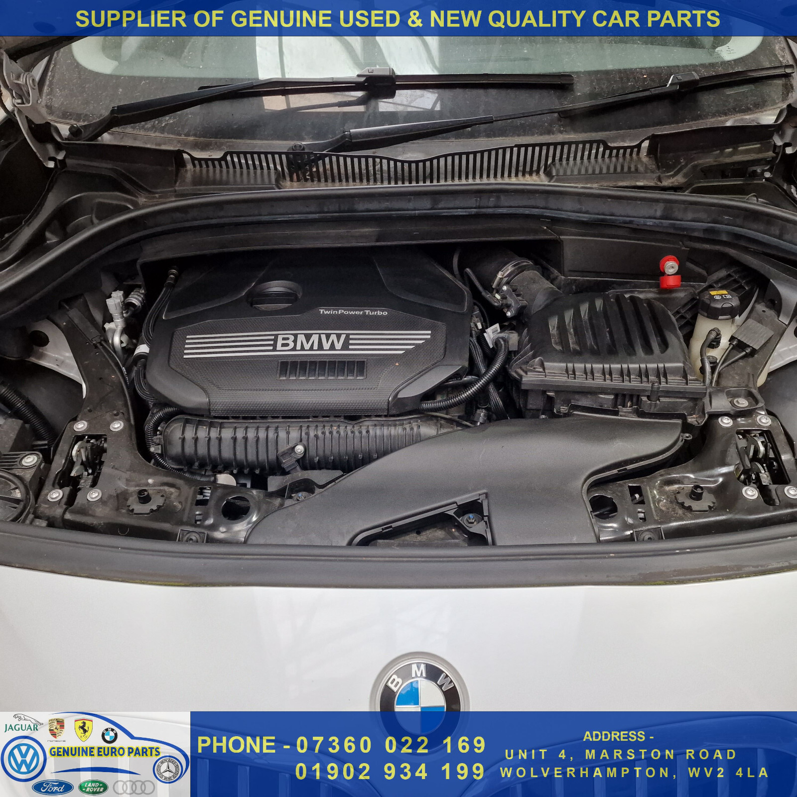 2019 BMW 2 SERIES 220I LUXARY AUTOMATIC P BREAKING SILVER A83 FOR PART ...