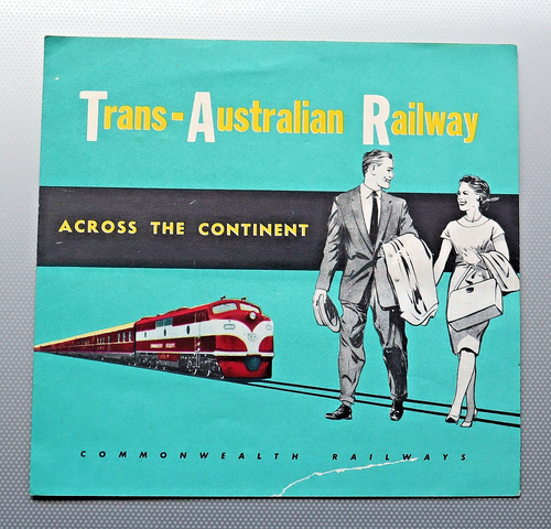 "Trans Australian Railway Strip Map" Commonwealth Railways C1960 ...