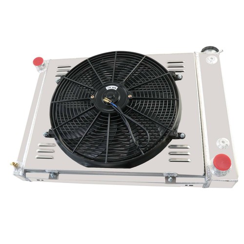 4 Row Radiator+Shroud+Fan Fit 67-69 Chevy Camaro Pontiac Firebird LS ...