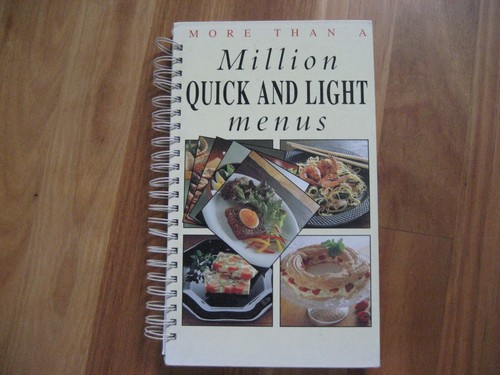 MORE THAN A MILLION QUICK AND LIGHT MENUS BY KERSTIN WACHTMEISTER ...