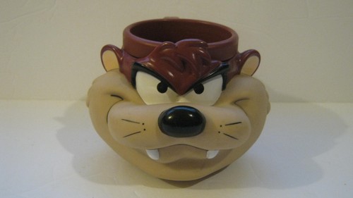 Vintage Looney Tunes Tasmanian Devil & Casper Heads Plastic Mugs Cups ...