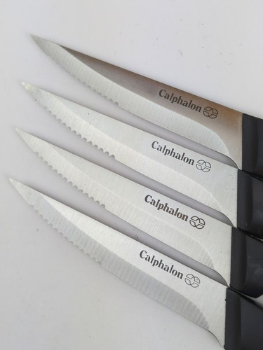 4pc Calphalon CLASSIC 4.5" Serrated STEAK Knives Set / No Stain - NEW ...