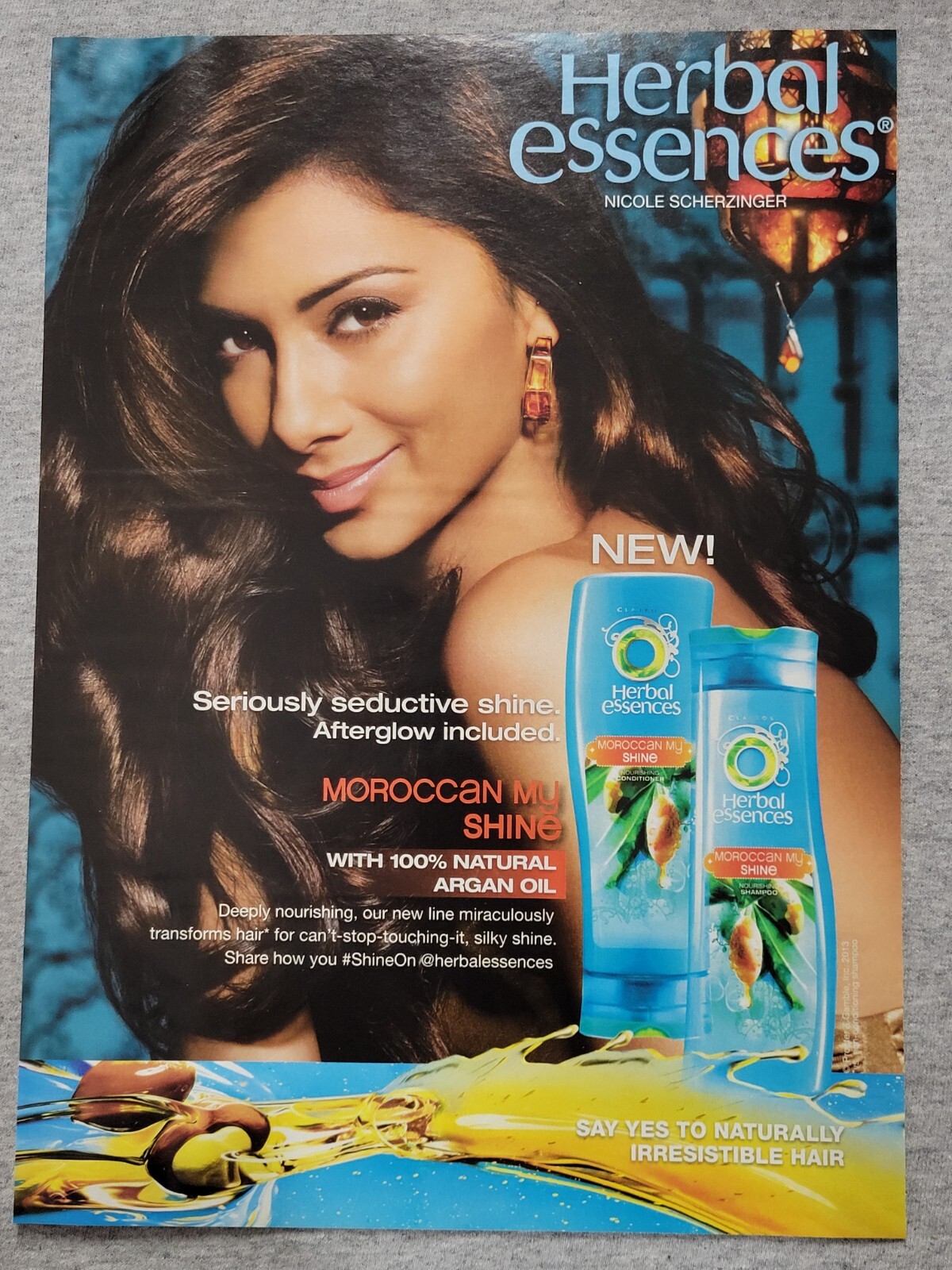2013 Magazine Advertisement Page Herbal Essences Moroccan My Shine ...