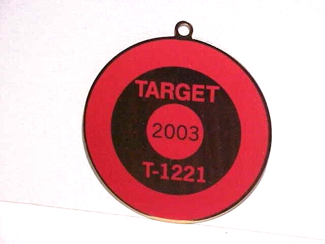 2003 Target Department Store T-1221 Bullseye Logo Metal Hanging ...