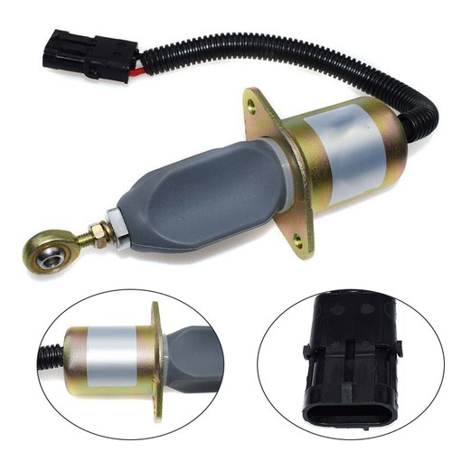 Fuel Shut Off Solenoid 3919422 For Ford For Cummins Diesel 2-1/2 Bolt ...