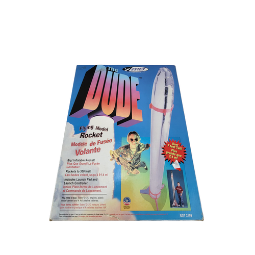 Vintage Estes The Dude Flying Model Rocket Over 7 Feet Tall (OPEN BOX ...