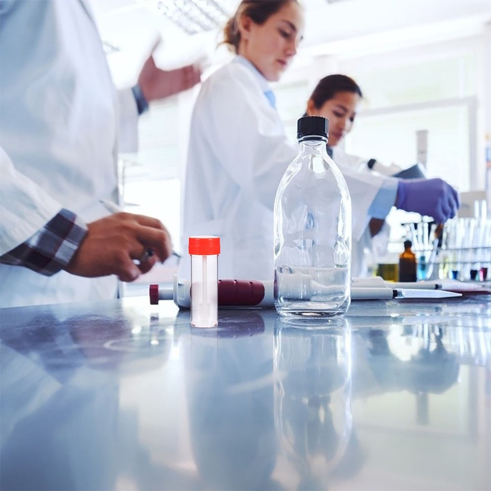 12 Pcs Sampling Tube Stool Specimen Container Plastic Sample Storage ...