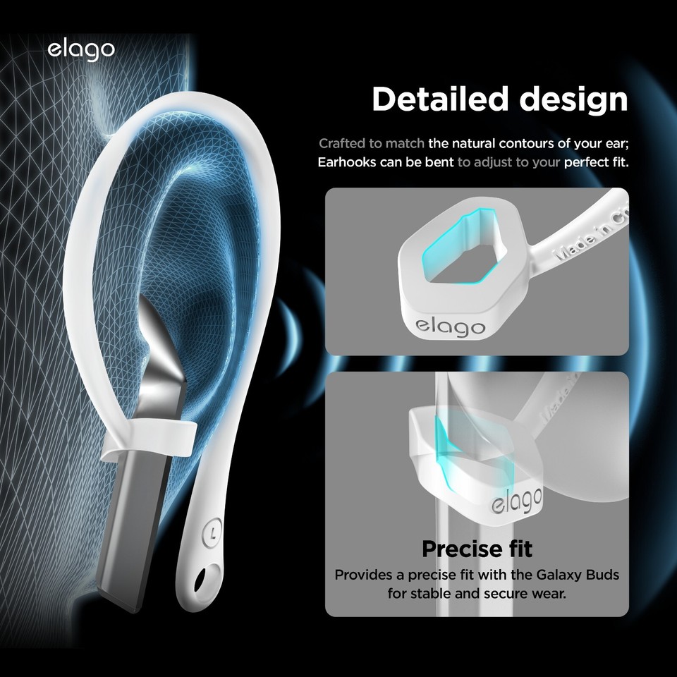 Galaxy Buds 3 Pro Ear Hooks / Galaxy Buds 3 Ear Hooks - elago® Ear ...