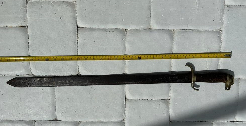 SPANISH AMERICAN WAR RARE ANIMAL TYPE Army Machete Sword MAMBISES 1870s ...