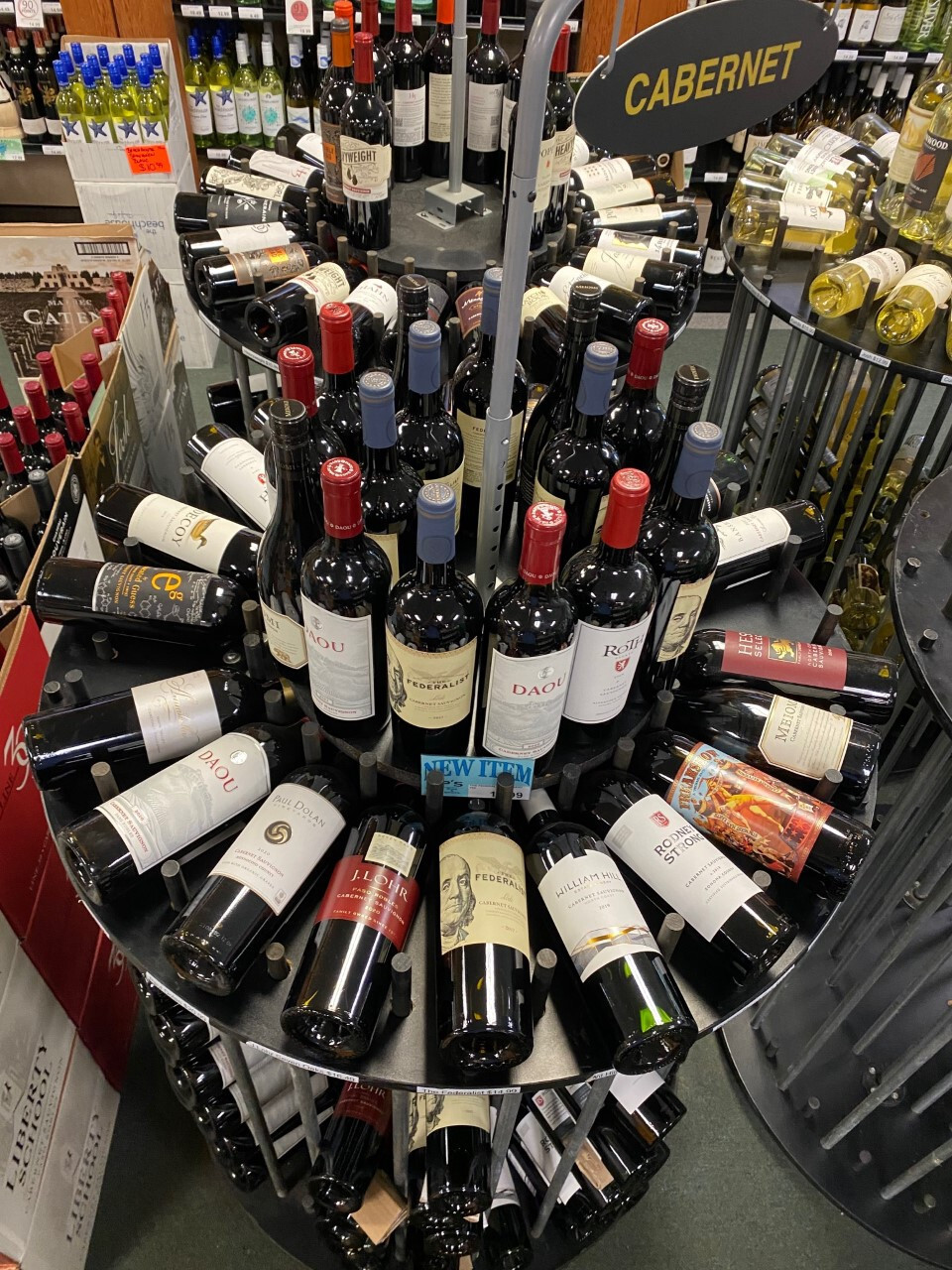 Wheel Wine Rack, Black, holds 22 cases of wine, 36" wide x 48" tall ...