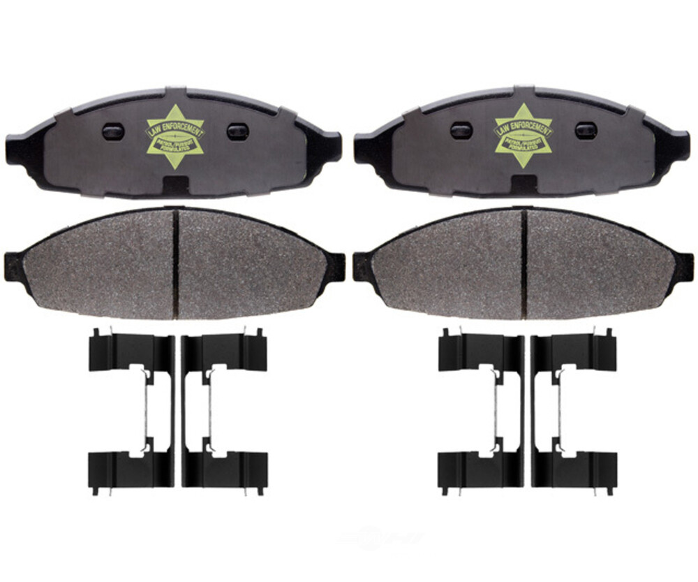 Disc Brake Pad Set-Police Metallic Disc Brake Pad Raybestos ATD931P for ...