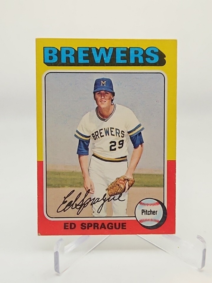 1975 Topps #76 Ed Sprague Vintage Milwaukee Brewers Baseball Card | eBay