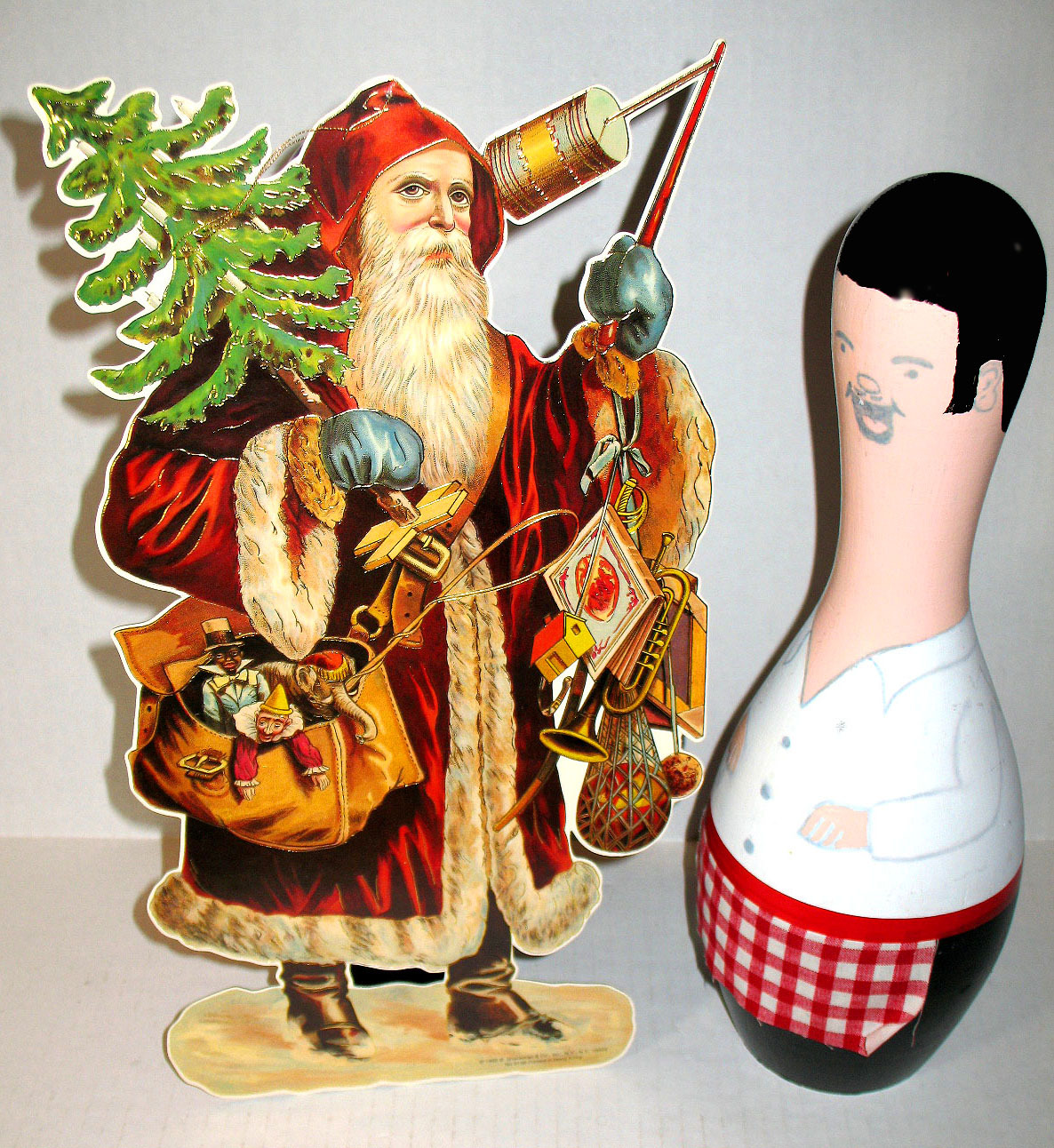 XL SANTA FATHER CHRISTMAS Ornament Decoration MINT CONDITION Rare ...