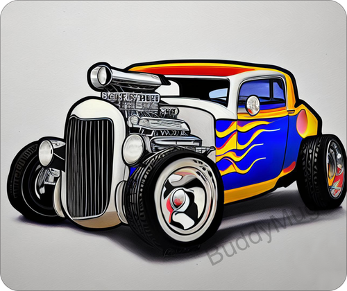 Large Hot Rod Sports car Mouse Pad For Laptop Computer Gaming Mousepad ...