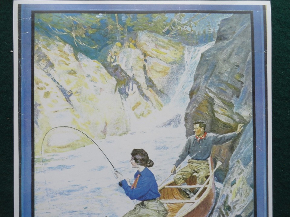 Bristol Fishing Rods Advertising Poster, Philip Goodwin Artist, Early ...