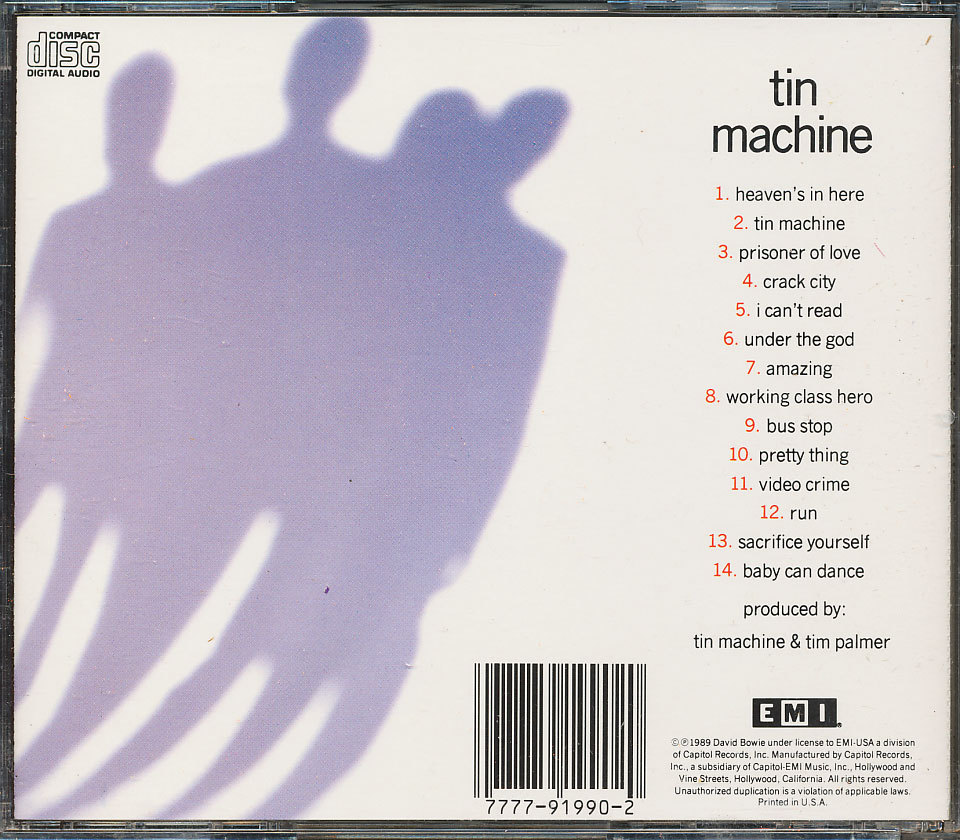 David Bowie - Tin Machine CD **BRAND NEW/STILL SEALED** | eBay