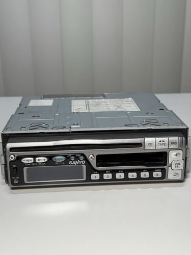 Sanyo FXCD-550 Detachable Panel CD CASSETTE RECEIVER 3-in-1 Car Stereo ...