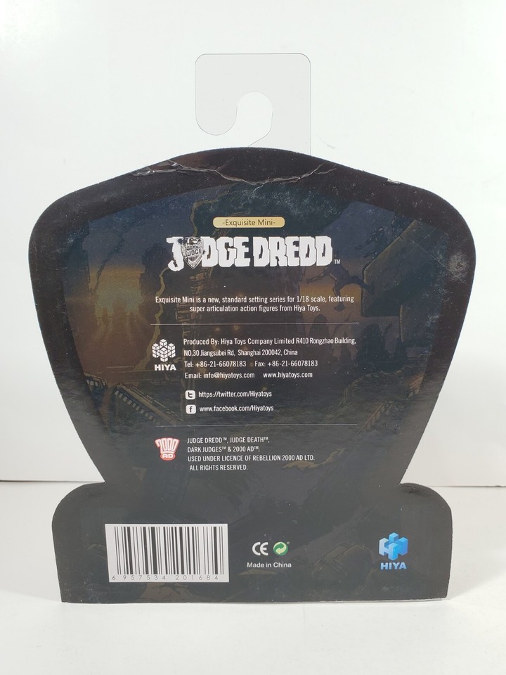 Judge Dredd - JUDGE FIRE - 1/18 Scale Exquisite Figure - Hiya Toys PX ...