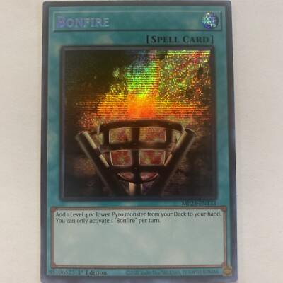 Yu-Gi-Oh! Bonfire #MP24-EN133 Prismatic Secret Rare 1st Edition | eBay