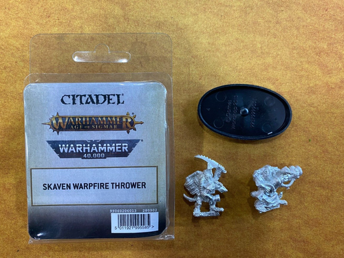 Warhammer The Old World - Skaven Warpfire Thrower Team Metal OOP ...