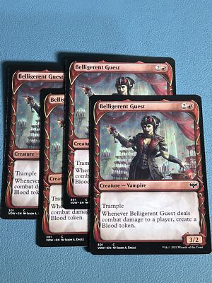 MTG Belligerent Guest (Showcase) x4 Playset Innistrad VOW NM | eBay