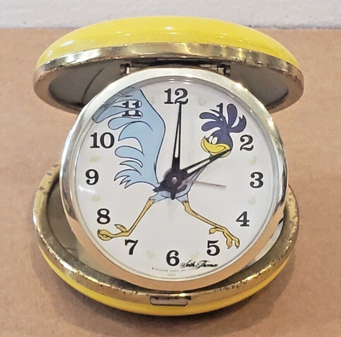 1970 Road Runner Seth Thomas Travel Alarm Warner Bros Plymouth Mopar ...