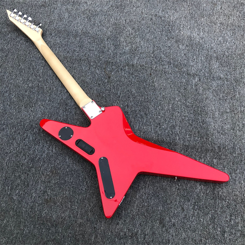 Shaped Electric Guitar, Red, Cow Bone String Pillow, Active Pickup ...