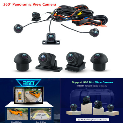 360° Surround View Panoramic Cameras For 360° Car Stereo Radio GPS ...
