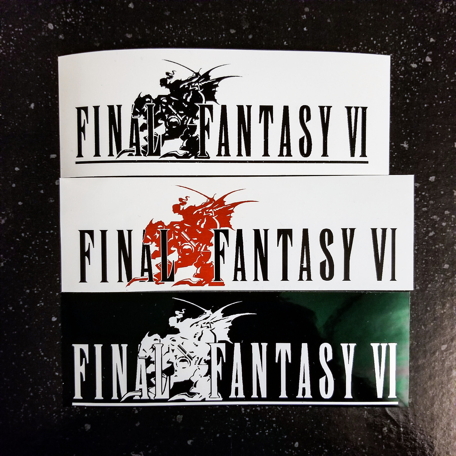 [6" x 2"] [Vinyl Bumper Sticker] - Final Fantasy VI 6 Logo - SFC ...